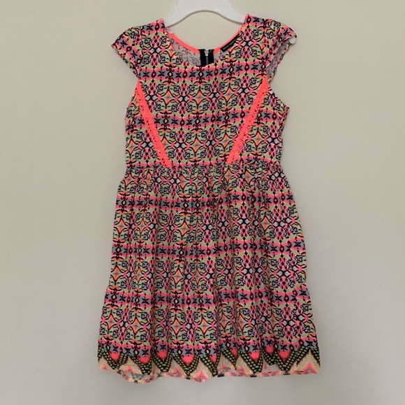 Sequin Hearts | Dresses | Sequin Hearts Girls Neon Aztec Design Short ...